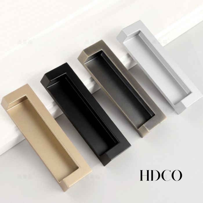 Jual Gagang Pintu Lemari Laci Hidden Handle Modern - Black-160mm ...