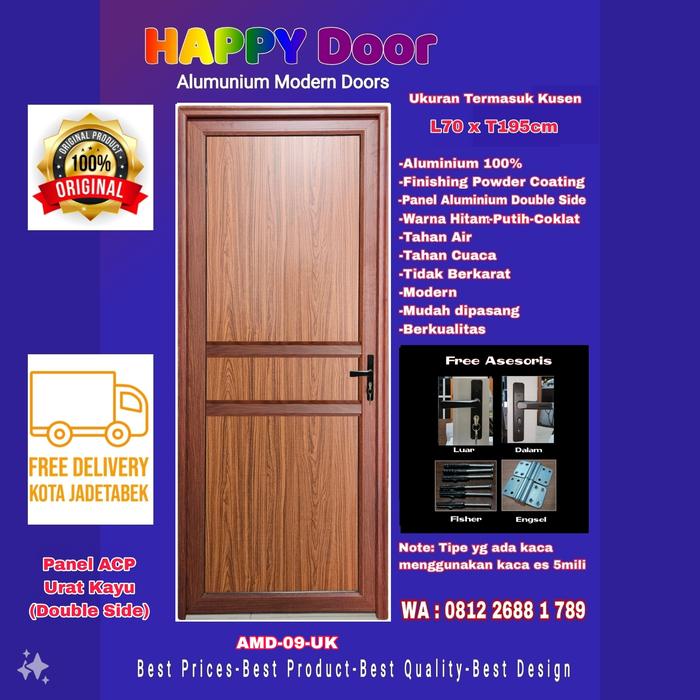 Jual Pintu Aluminium Modern-Happy Door-AMD 09 UK-Panel ACP Double Side ...