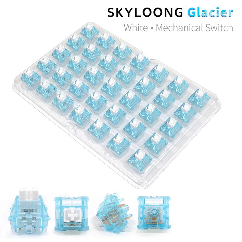 SKYLOONG GLACIER WHITE MECHANICAL SWITCHES | PRE LUBE - Shop | Tokopedia