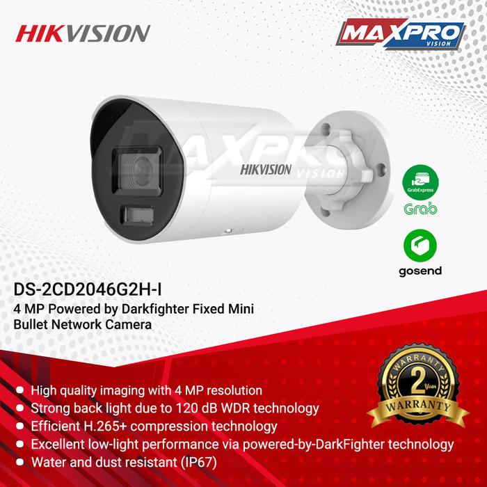 Jual DS-2CD2046G2H-I - HIKVISION IP 4MP DARKFIGHTER BULLET CAMERA ...