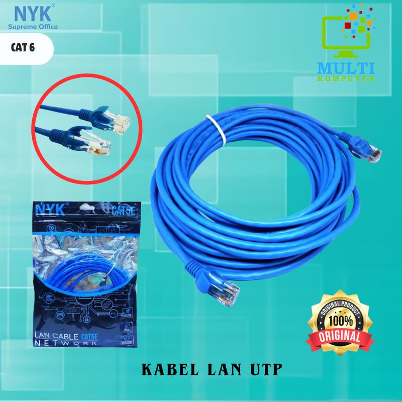 Kabel LAN UTP 30M RJ45 Cat 5e Cable 30 Meter terpasang konektor - Shop ...