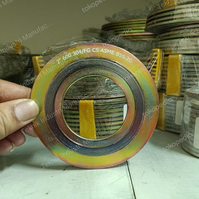 Jual Spiral Wound Gasket 2" inch SWG Ansi 600 Carbon Steel DN 50 ...