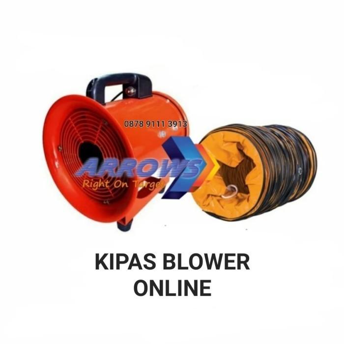 1set portable blower 8 inch + flexible duct hose 10 meter - Shop ...