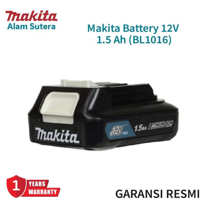 Makita Battery 12V 1.5Ah BL 1016 Baterai 12 V Lithium Ion BL1016 1.5 Ah ...