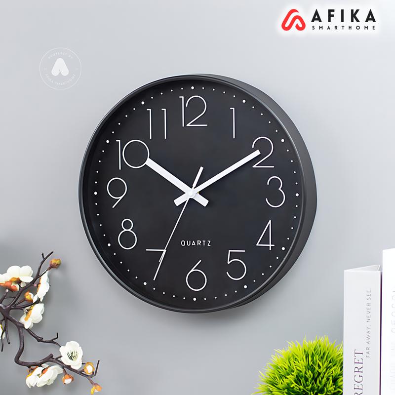 Jam Dinding Bulat Quartz Indoor Wall Clock Round Shape 30cm - Shop ...