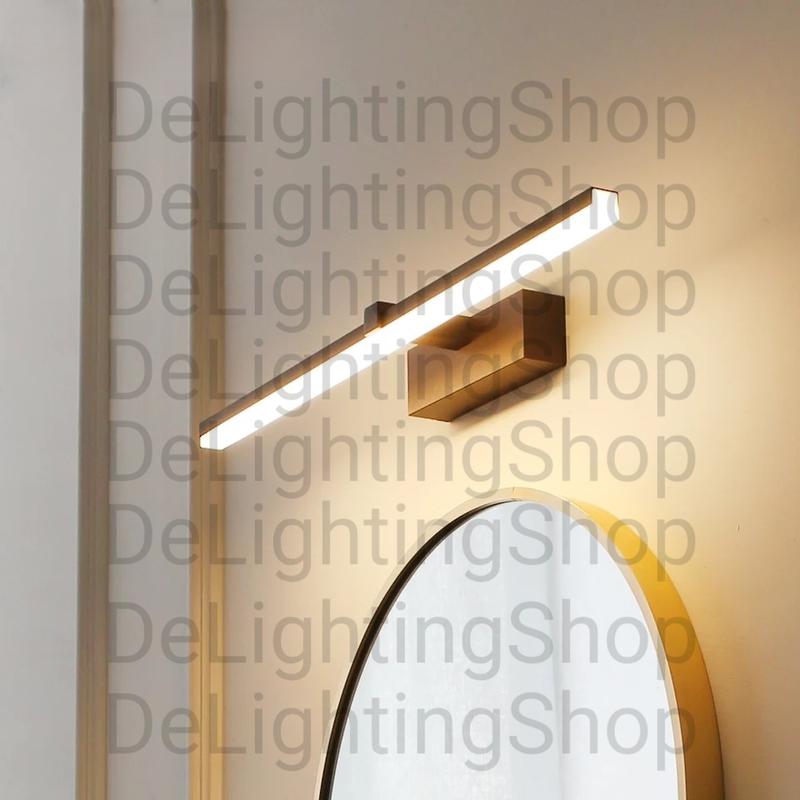 SL8022-42CM LAMPU WASTAFEL HITAM LED LAMPU DINDING TOILET STAINLESS ...