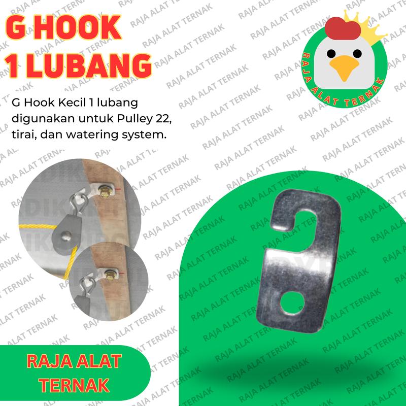 G Hook / Gantungan Pulley / Pengait 1 Lubang - Shop | Tokopedia