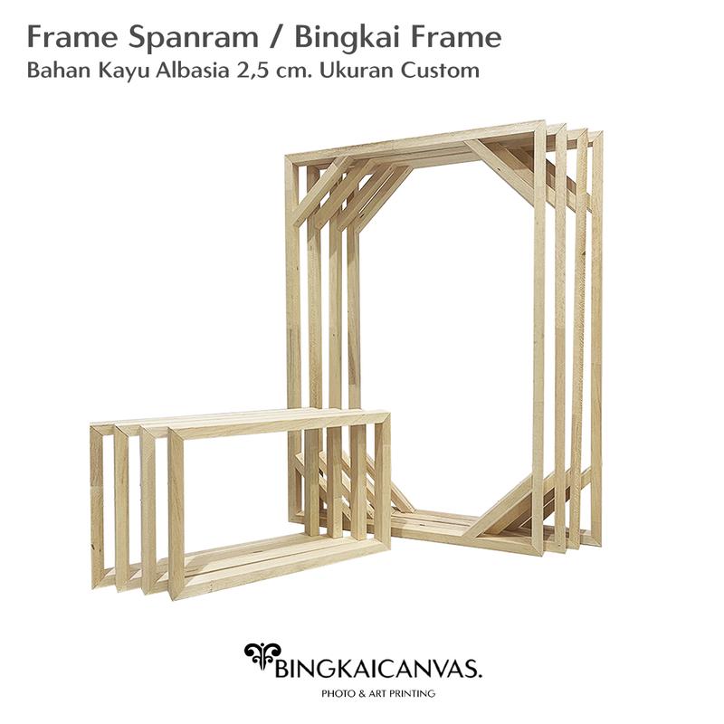 Spanram Kanvas Frame Kayu Kanvas Berbagai Ukuran - Shop | Tokopedia