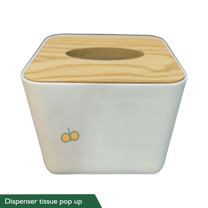 Jual Dispenser Tissue pop up meja Tempat Tissu kecil makan motif kayu ...