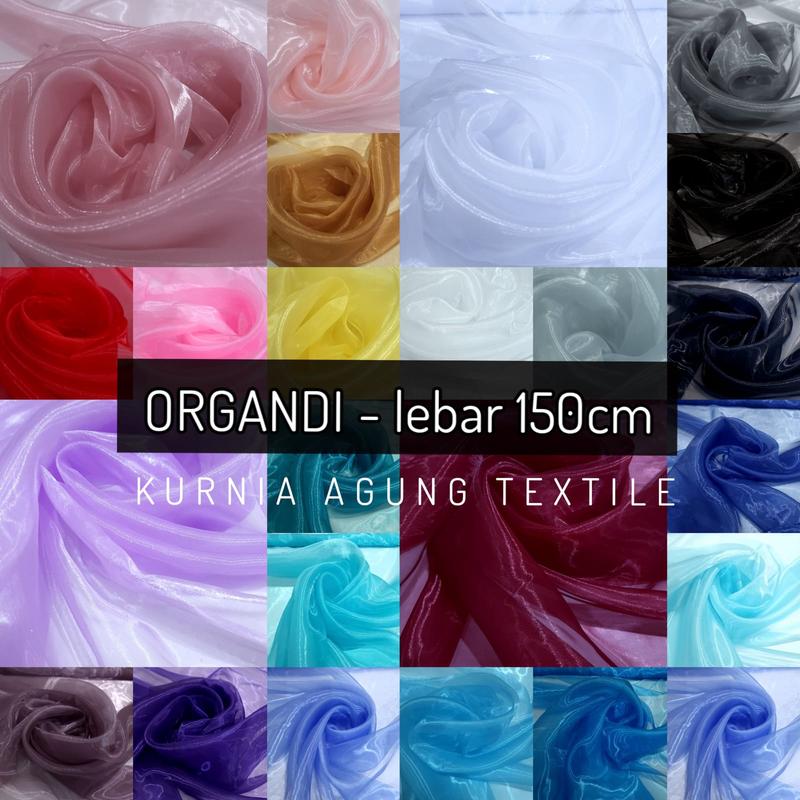 Kain Organdi Kaca Premium Harga Per Setengah Meter - Shop | Tokopedia