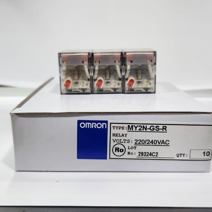 RELAY MY2N 220V/240VAC OMRON ORIGINAL 100% 8 KAKI - Shop | Tokopedia