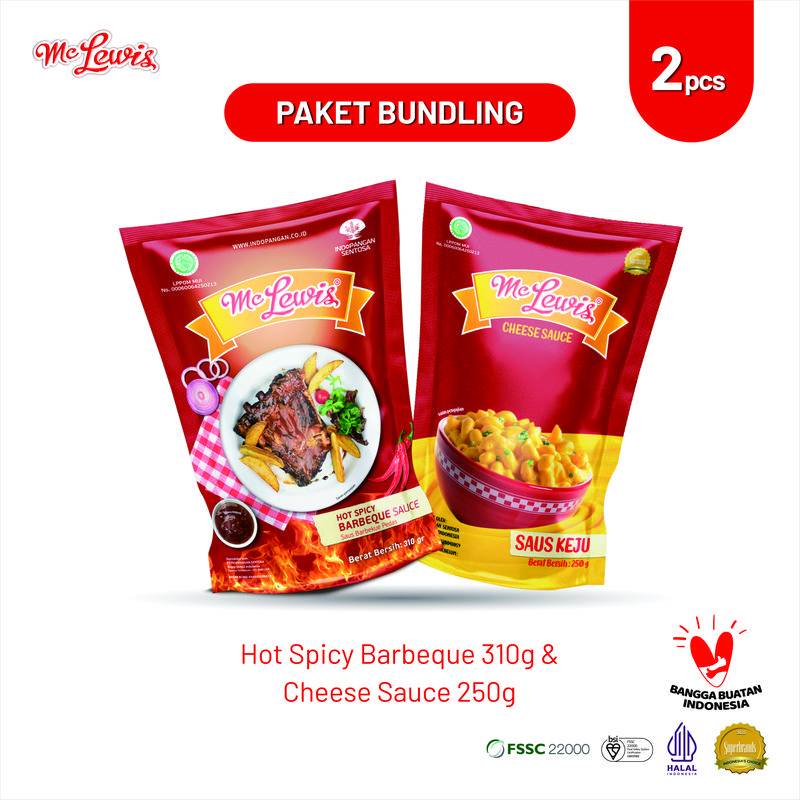 [Paket Bundle] Mc Lewis Cheese 250 + Mc Lewis Hot BBQ 310 gr - Shop ...
