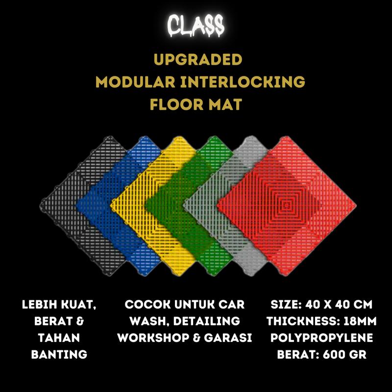 [Upgraded] Premium Modular Floor Mat Garage Car Wash Detailing - Shop ...