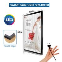 Promo Frame Display Poster plus Lampu LED Advertising Lightpad ...