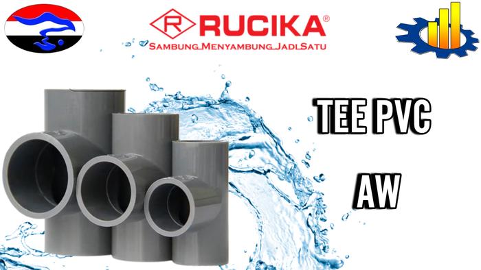 Jual TEE PIPA PVC Merk RUCIKA Jenis AW Ukuran 3/4 inch dan 3/4" x 1/2 ...