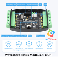 Jual Waveshare Modbus RTU RS485 8 CH Analog Input 8AI Isolated Current ...