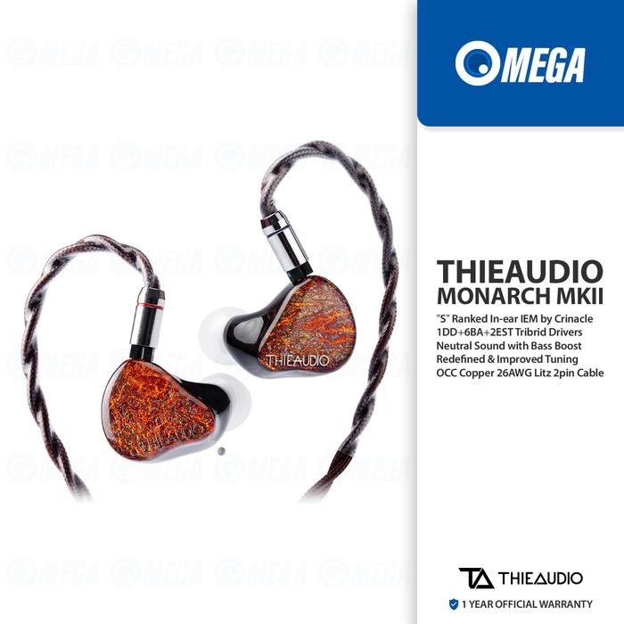 Jual THIEAUDIO MONARCH MKII/MK2 2EST+6BA+1DD Tribrid King 2pin In-ear ...