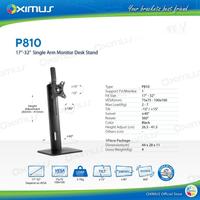 Jual OXIMUS P810 DESK STAND BRACKET KAKI MONITOR TV LED 17" - 32" INCH ...