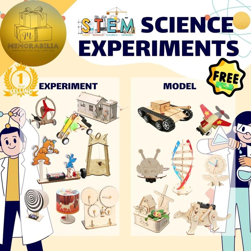 Mainan Edukasi Wooden Puzzle Rakitan DIY Sains Eksperiment Science ...