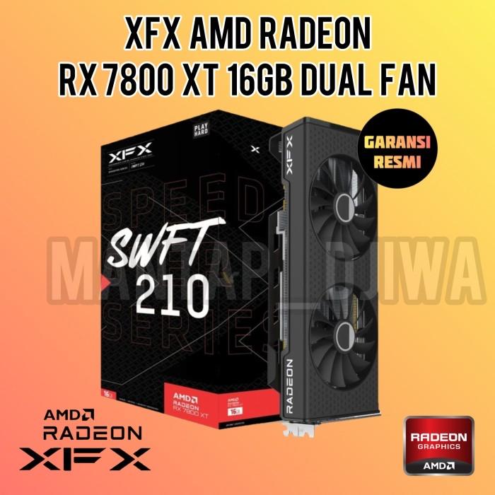XFX AMD Radeon RX 7800 XT / 7800XT 16GB Dual Fan - Shop | Tokopedia