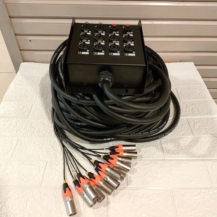 Jual Kabel snake isi 12 snake 12ch 4in Xlr female 4in Combo 4out ...