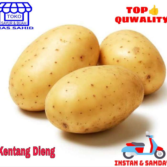 Jual Kentang Dieng Asli Kentang Kuning 1 Kg kirim instan dan someday ...
