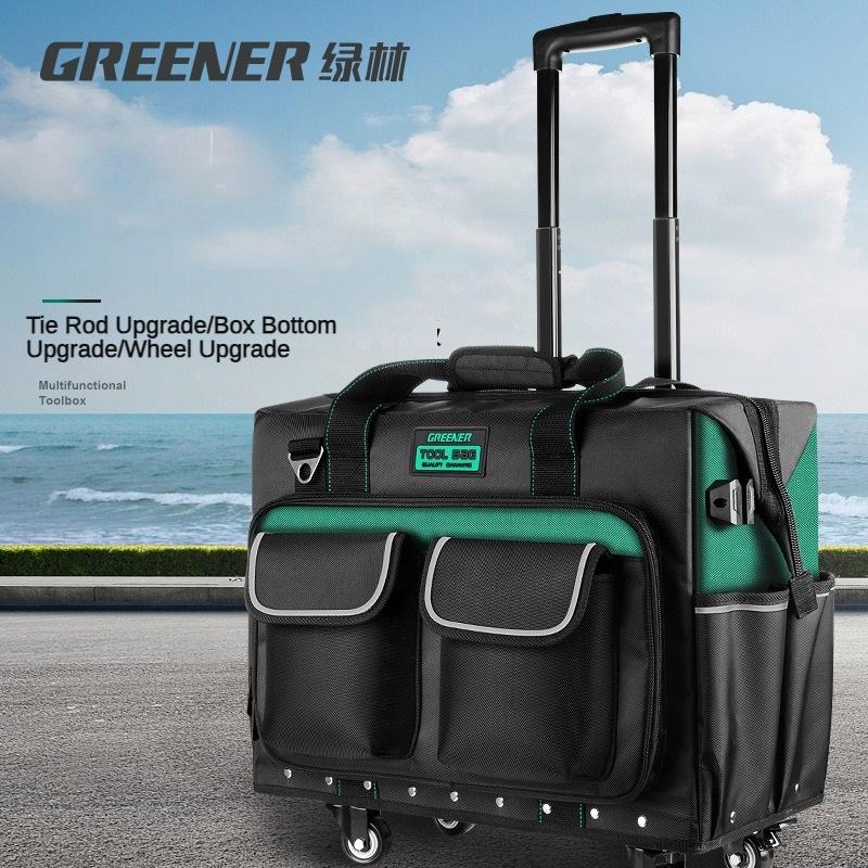 GREENER Wheel Trolley Tool Bag Tool Box Professional Electrician - Shop ...