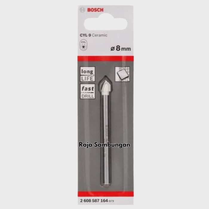 Jual Mata Bor Keramik 8 mm x 80 mm Mansory CYL 9 Bosch Tile Grass Drill ...