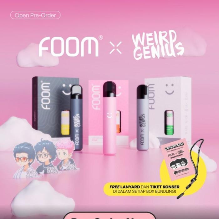 Jual BUNDLING - Foom x WEIRD GENIUS Pod Kit + 15ml Liquid by Foom Lab ...