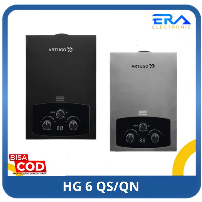 ARTUGO Water Heater Gas HG 6 QN / HG 6QN / HG6QN , Instant 6 Liter ...