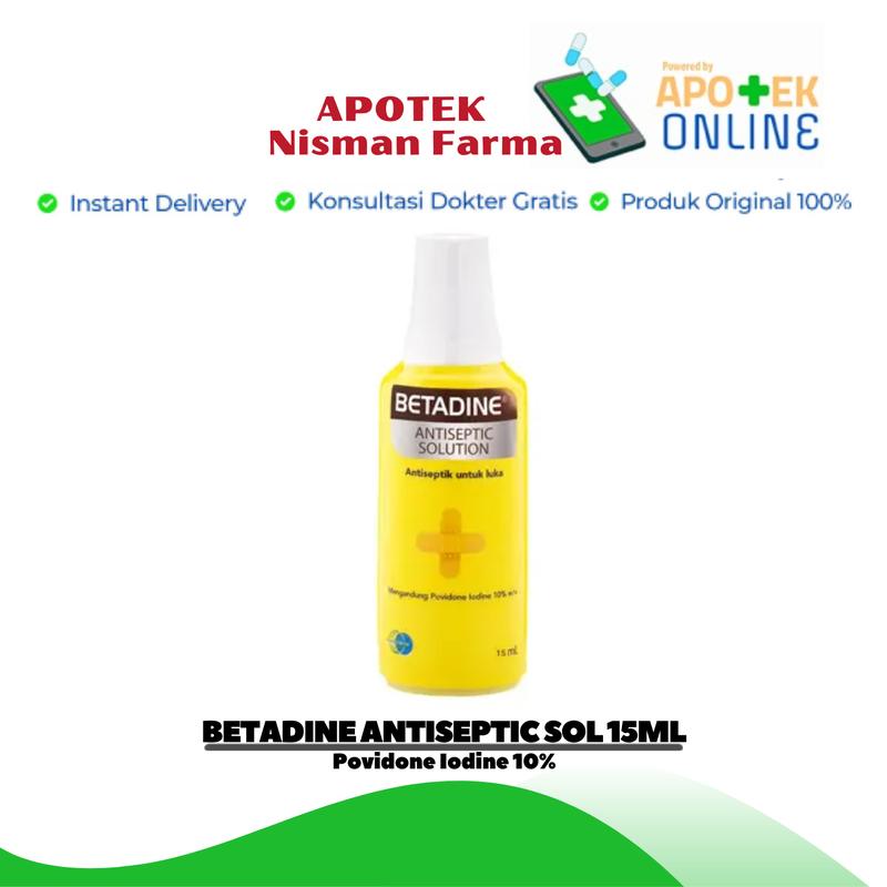 BETADINE ANTISEPTIC SOLUTION 15ML - Shop | Tokopedia