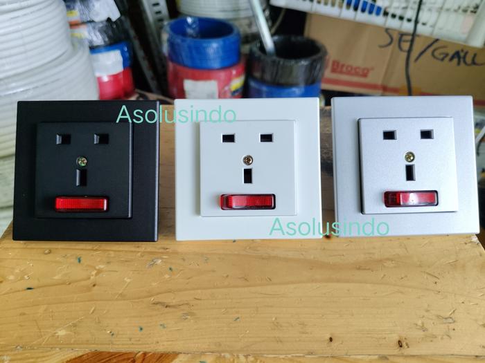 Jual Broco STOP KONTAK AC BROCO PLANO WITH SWITCH INDIKATOR Tipe Plano ...