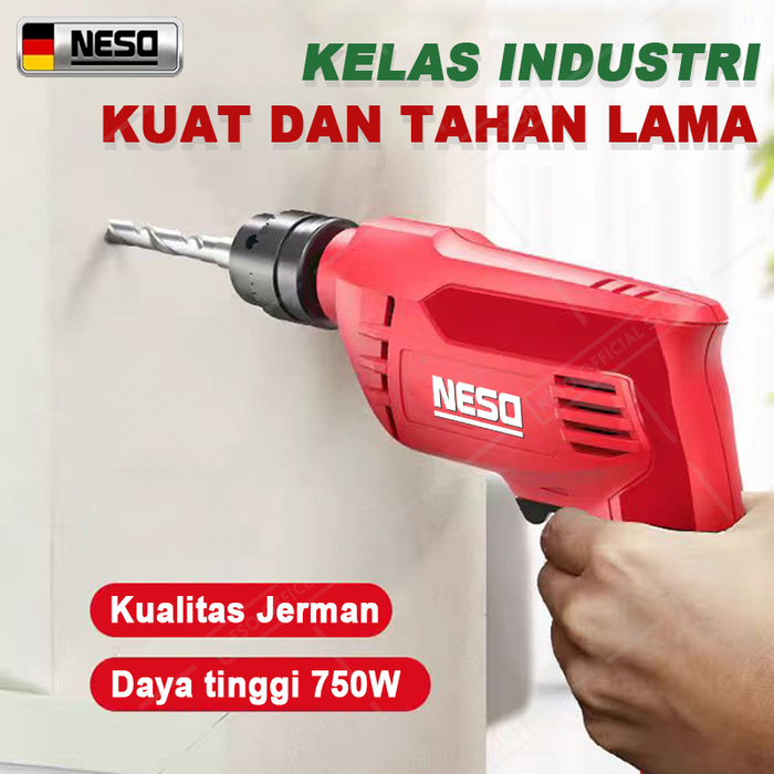 Promo Mesin Bor Listrik Impact Drill Electric Drill 10mm Bolak Balik ...
