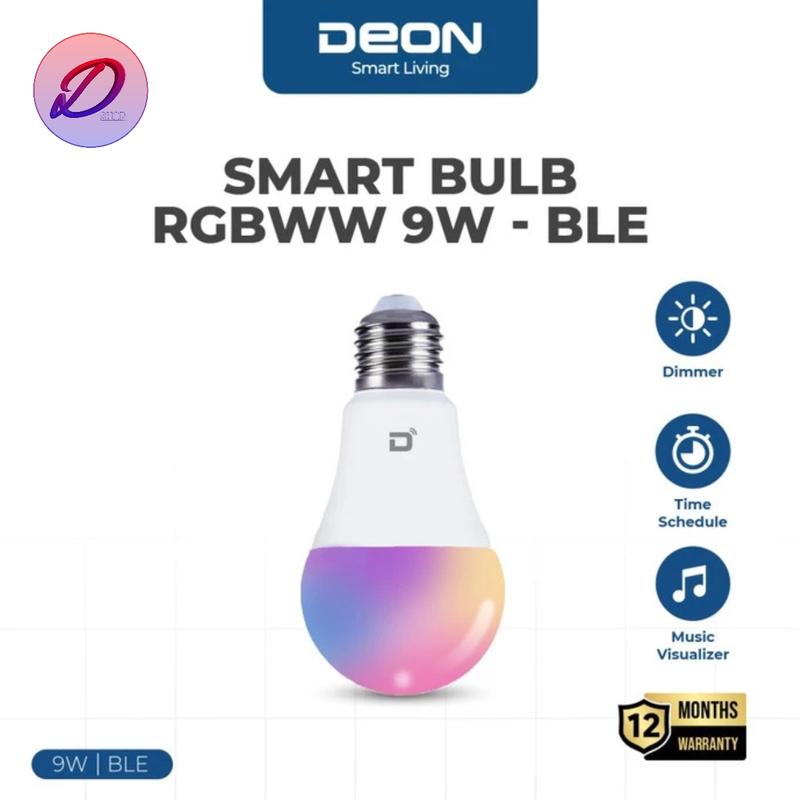 Deon Lampu smart LED 9w bluetooth Bohlam 9 watt - Shop | Tokopedia