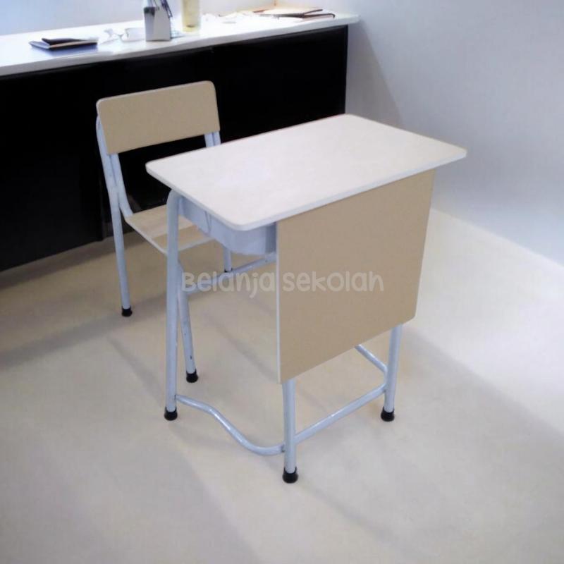 meja kursi set belajar minimalis bangku sekolah warna desirt - Shop ...