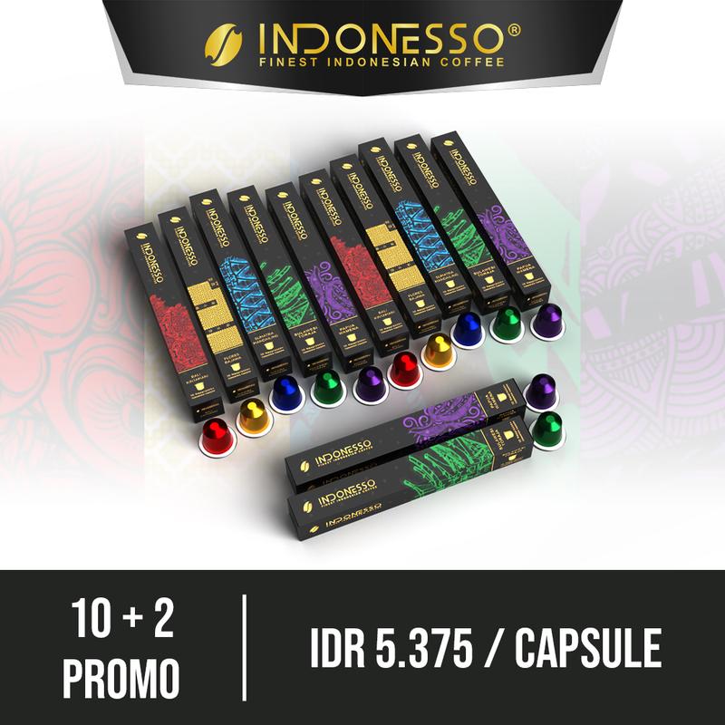 INDONESSO Specialty Coffee Capsules Compatible with Nespress - Shop | Tokopedia