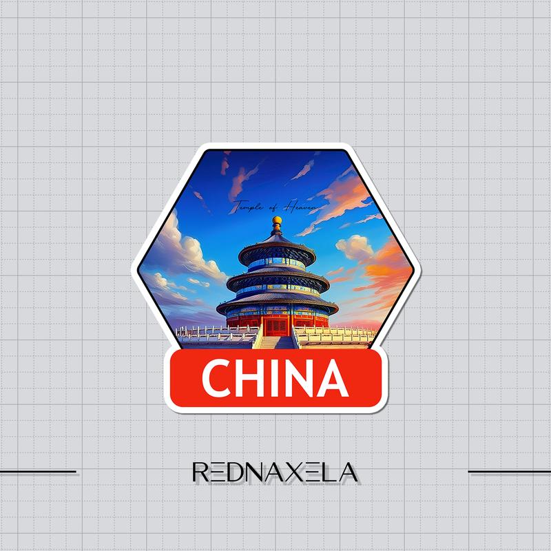 Stiker Vinyl Country China 1 Stiker Koper Outdoor Travel Sticker - Shop ...