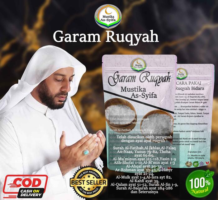 Promo garam ruqyah bidara original 1 kg penangkal aura negatif/garam ...