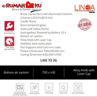 Promo Kompor Gas Tanam Teka Linea LWE 73 2G AI AL 2TR Built-In Gass Hob ...