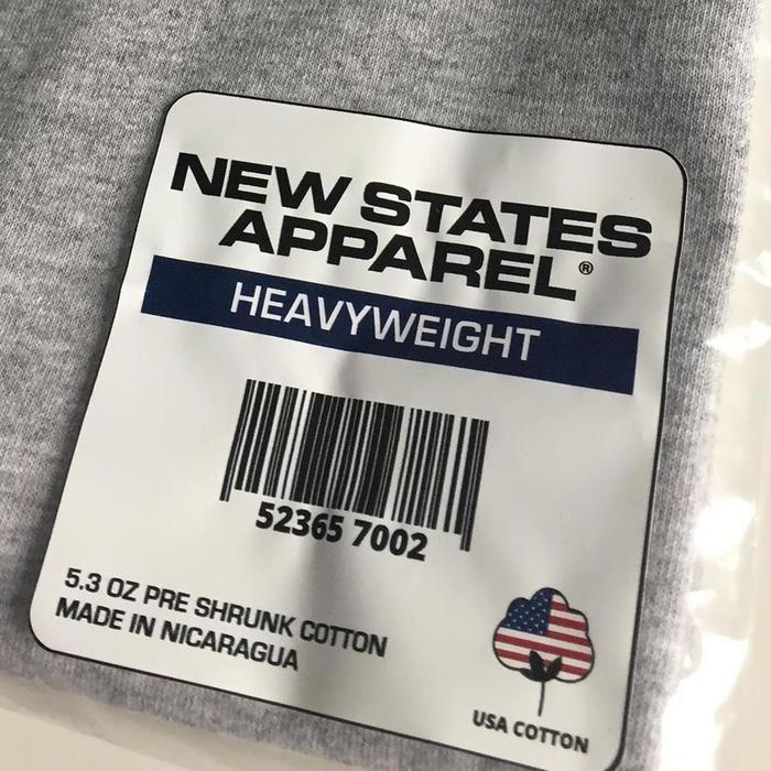 Jual Kaos Polos Nsa Heavyweight 5400 New States Apparel Heavy Euro Size ...