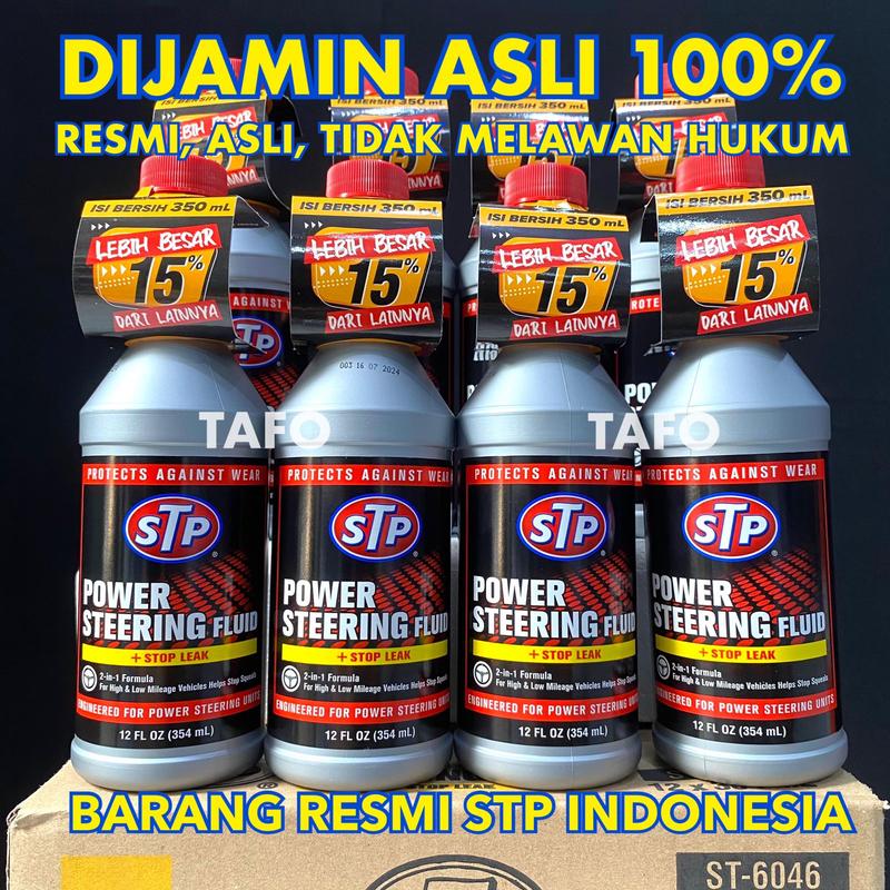 STP MINYAK POWER STEERING STOP LEAK 354ML ORIGINAL / OLI POWER STEERING ...
