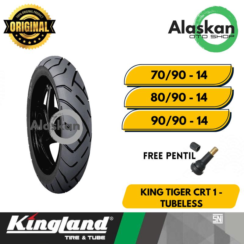 Ban Motor Ring 14 Kingland KING TIGER CRT 1 70/90-14, 80/90-14, 90/90 ...