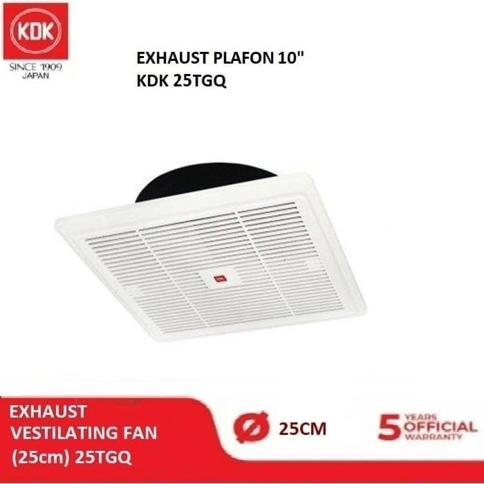 KDK EXHAUST FAN PLAFON 25TGQ2 CEILING HEXOS 10" 10INCH 10 INCH - Shop ...