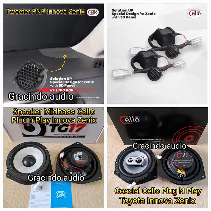 Paket Speaker dan Tweeter Cello Plug N Play Toyota Innova Zenix - Shop ...