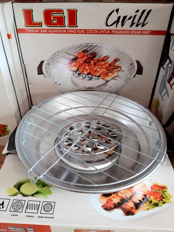 LGI Happy Call Round Grill Roaster Putar Alat Pemanggang Sehat - Shop ...
