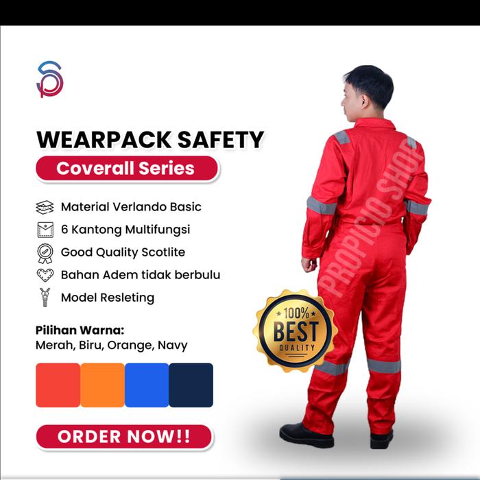 Jual Wearpack / Wear Pack / Safety Model Terusan - Orange, L - Kota ...