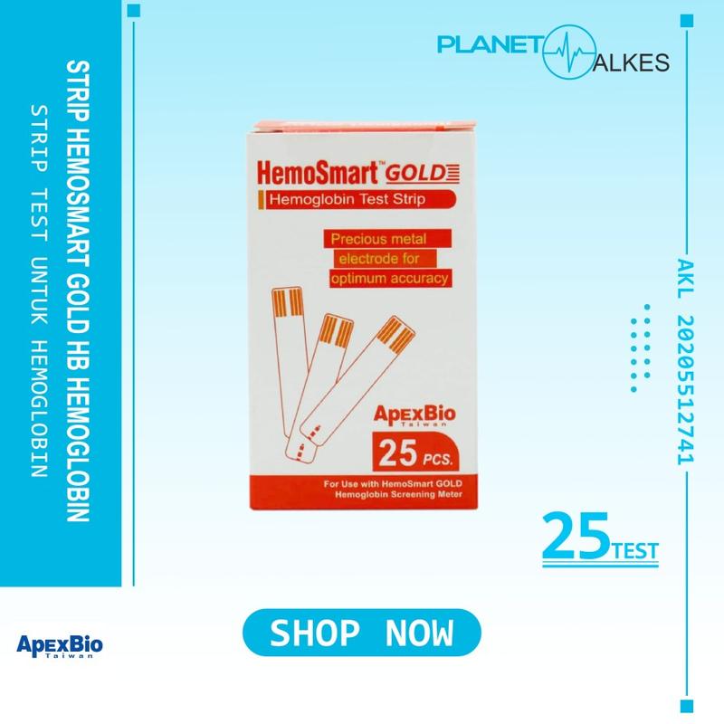 Strip HB Hemoglobin APEXBIO HEMOSMART GOLD Hemoglobine Strip isi 25 ED ...