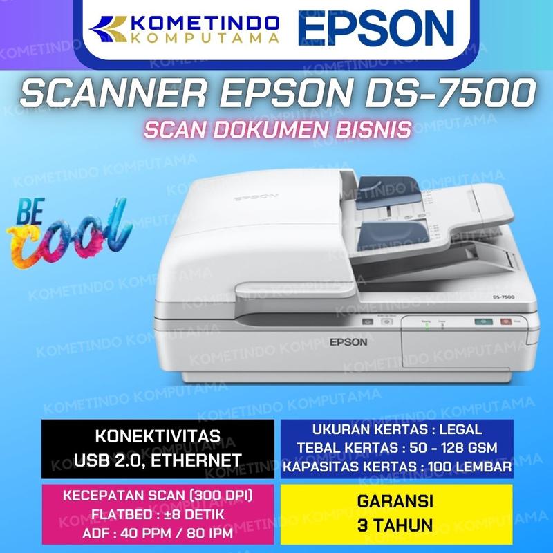 DS7500 (40ppm / 80ipm) - Epson WorkForce DS-7500 Flatbed Document ...