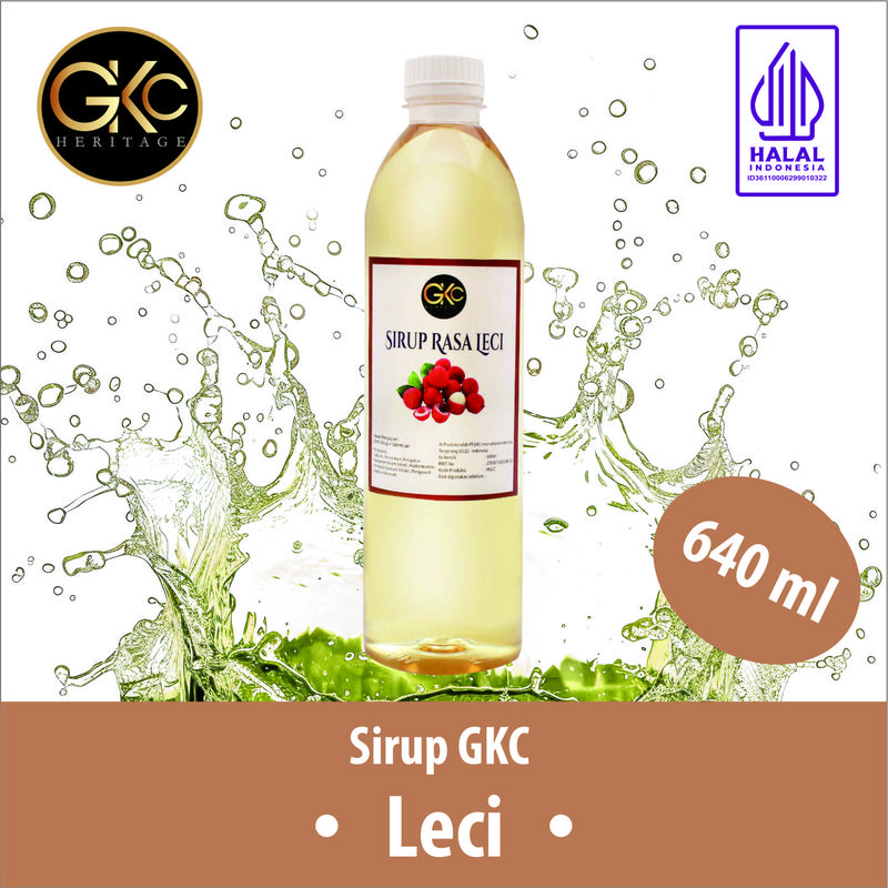 GKC Sirup/Syrup Konsentrat premium halal rasa Leci import quality ...
