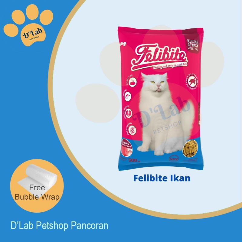 FELIBITE 500g Makanan Kucing Fresh pack 500 gr freshpack Ikan/Donut ...